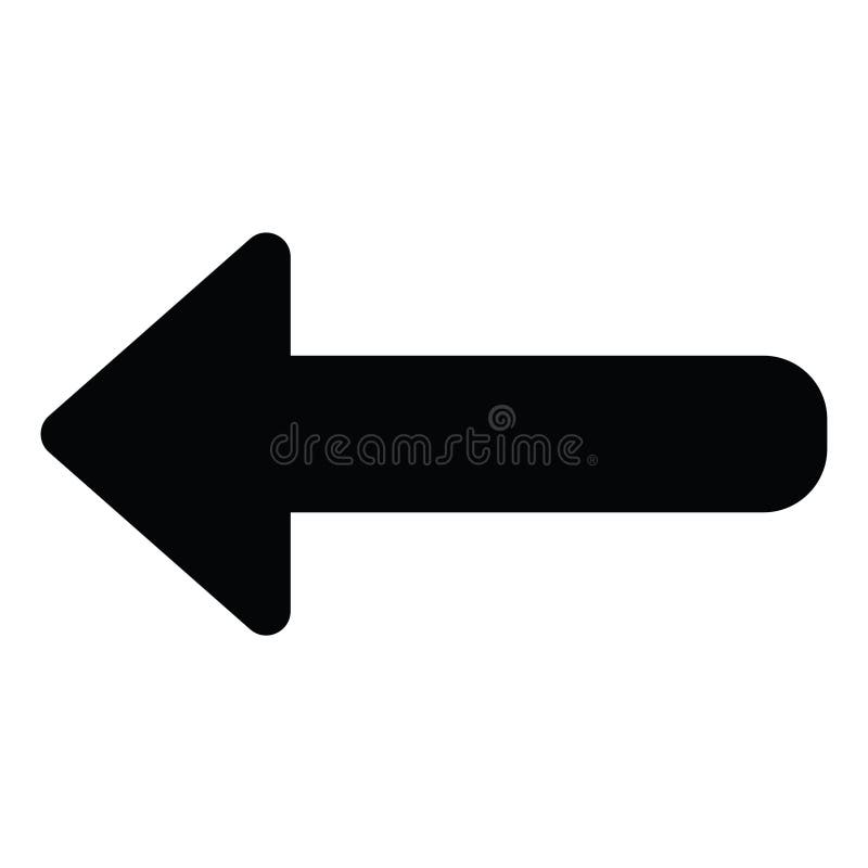 Left Arrow Sign Icon Vector Stock Vector - Illustration of refresh ...