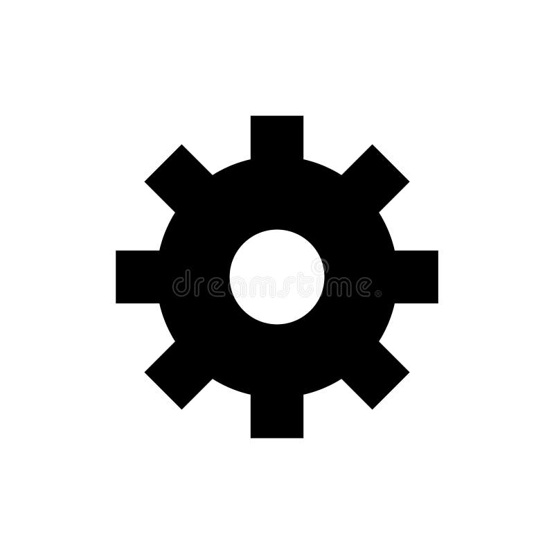 Setting tools icon vector stock vector. Illustration of gears - 197716338