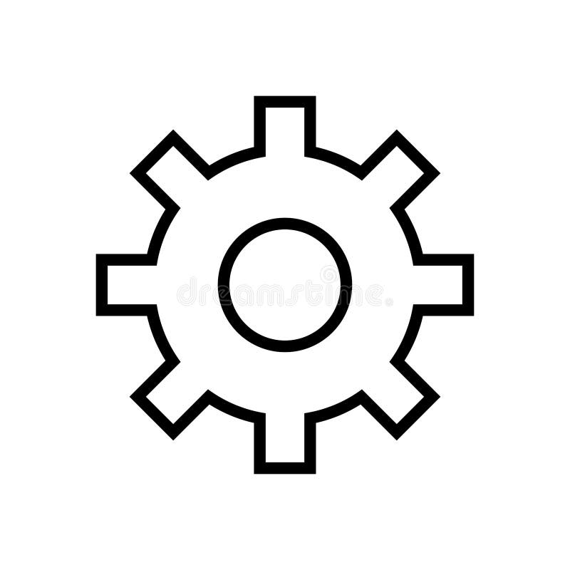 Setting tools icon vector stock vector. Illustration of business ...