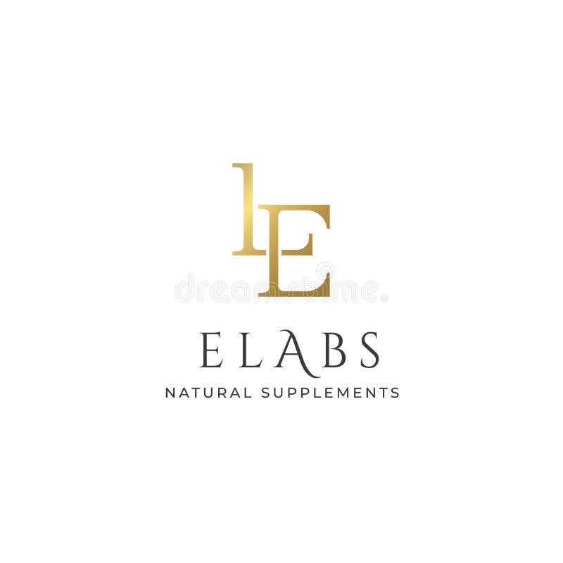L, E Letters Vector Logo. L,E Letters Monogram Stock Vector ...