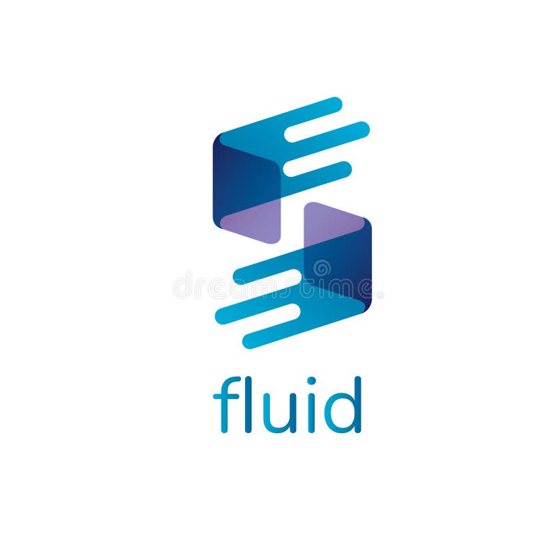 Fluid Vector Logo. Fluid Icon Stock Vector - Illustration of banner ...