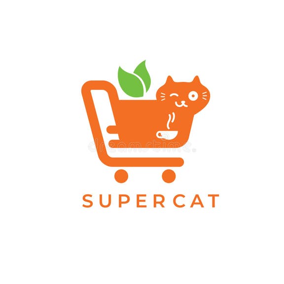 Super Cat Vector Logo. Cat Icon. Cat Emblem Stock Vector - Illustration ...