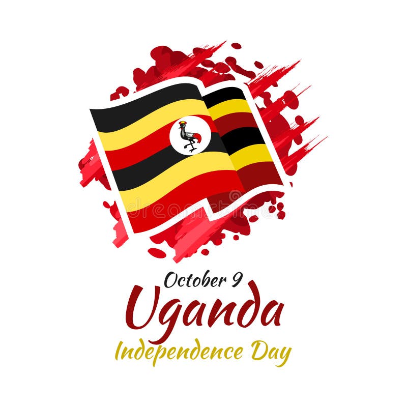 October 9, Independence Day of Uganda Stock Vector - Illustration of ...