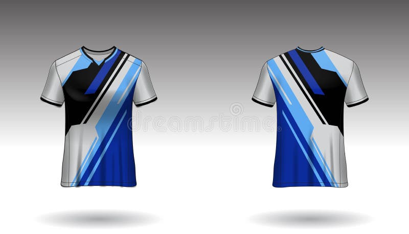 Football Club Football Jersey Design Vector. Uniform Front and Back ...