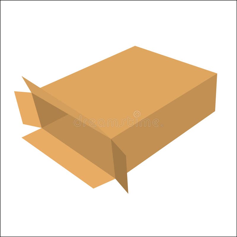 Carton Box Graphic stock illustration. Illustration of post - 197997111