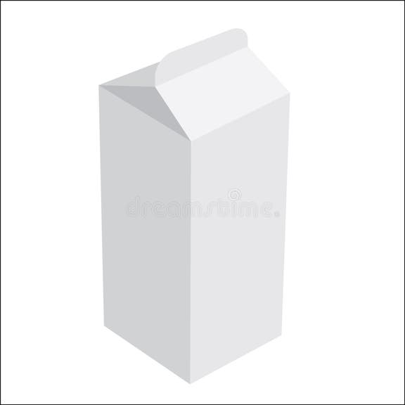 Milk paper box stock illustration. Illustration of online - 197997122