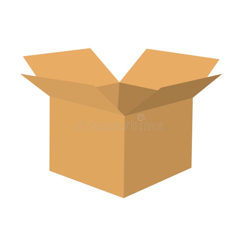 Shipping Carton Box Graphic Stock Illustration - Illustration of ...