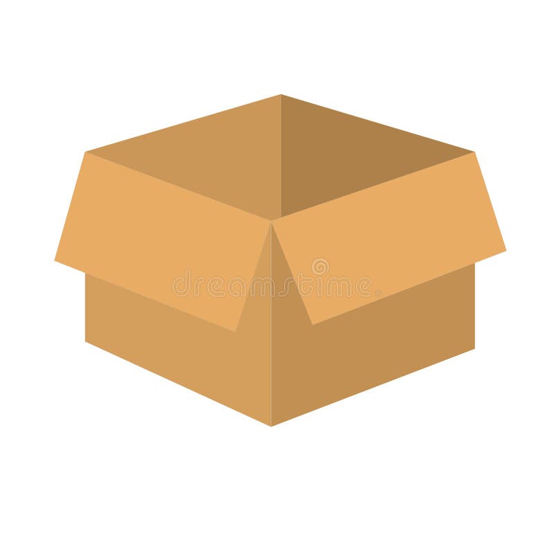 Shipping Carton Box Graphic Stock Illustration - Illustration of ...