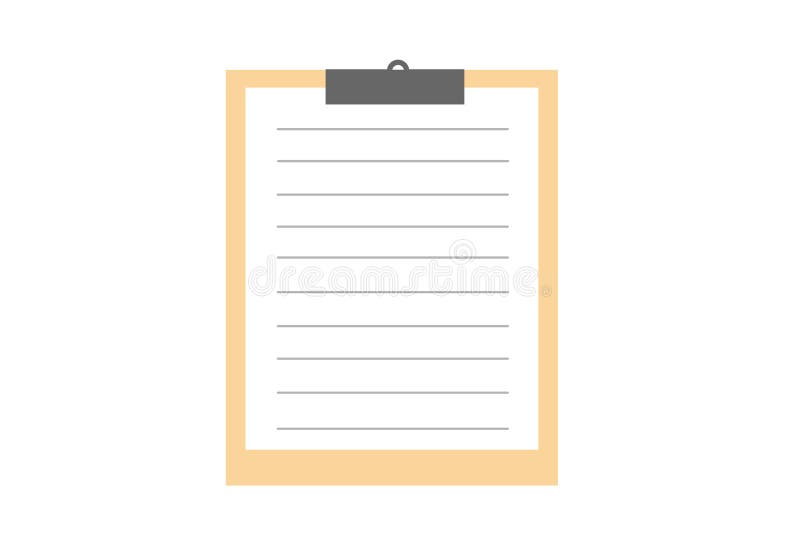 Patient`s Medical Record Paper with Paper Clip Stock Vector ...
