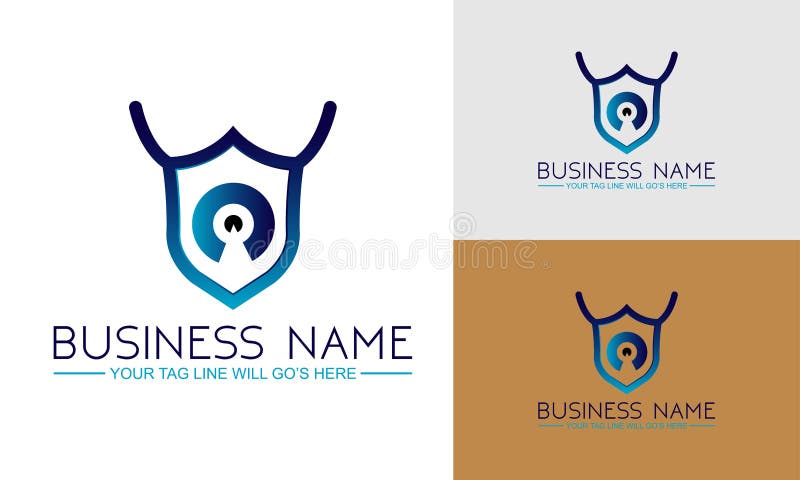 Security Protection Company Logo Stock Illustration - Illustration of ...
