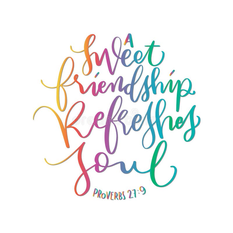 Printable Scripture Lettering on White Background Stock Illustration ...