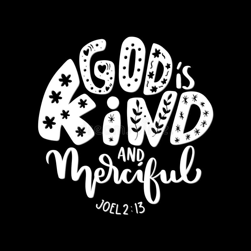 Printable Scripture Lettering on Black Background Stock Vector ...