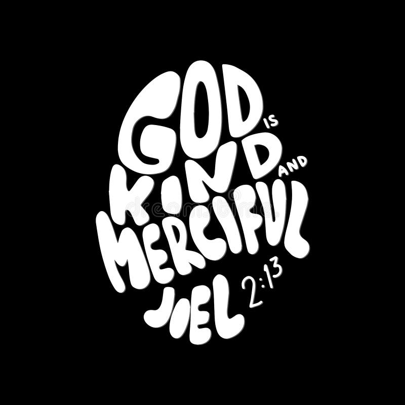 Printable Scripture Lettering on Black Background Stock Illustration ...