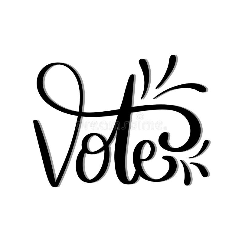 Vote Calligraphy Stock Illustrations – 564 Vote Calligraphy Stock ...
