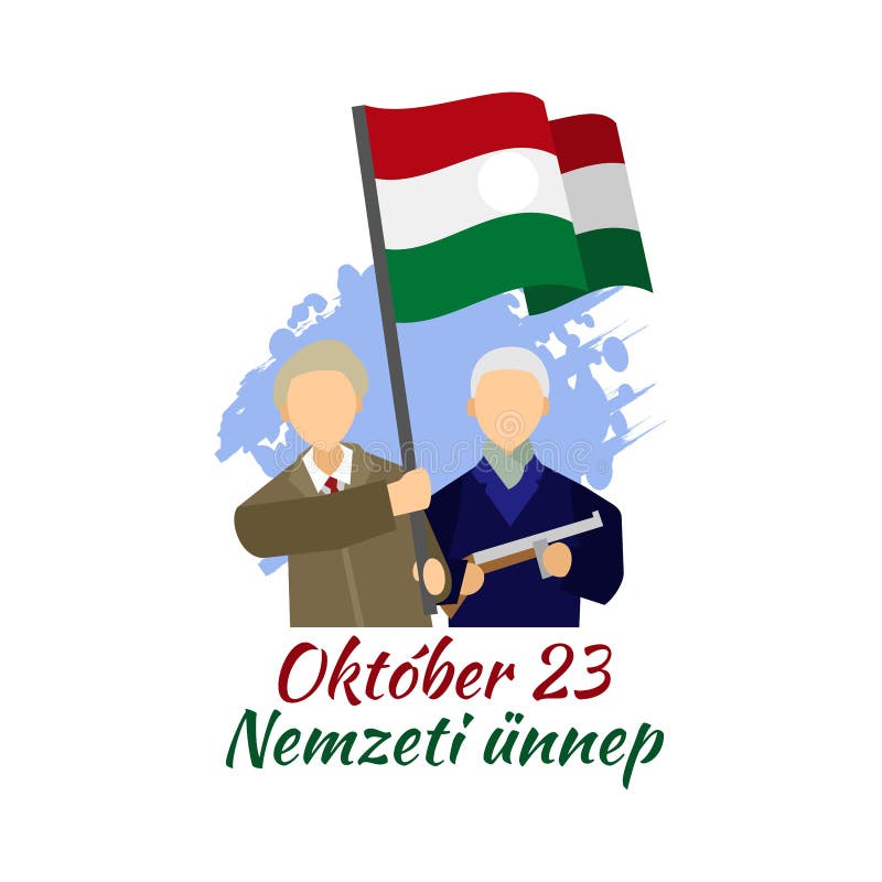 October 23, National Day of Hungary Stock Vector - Illustration of ...