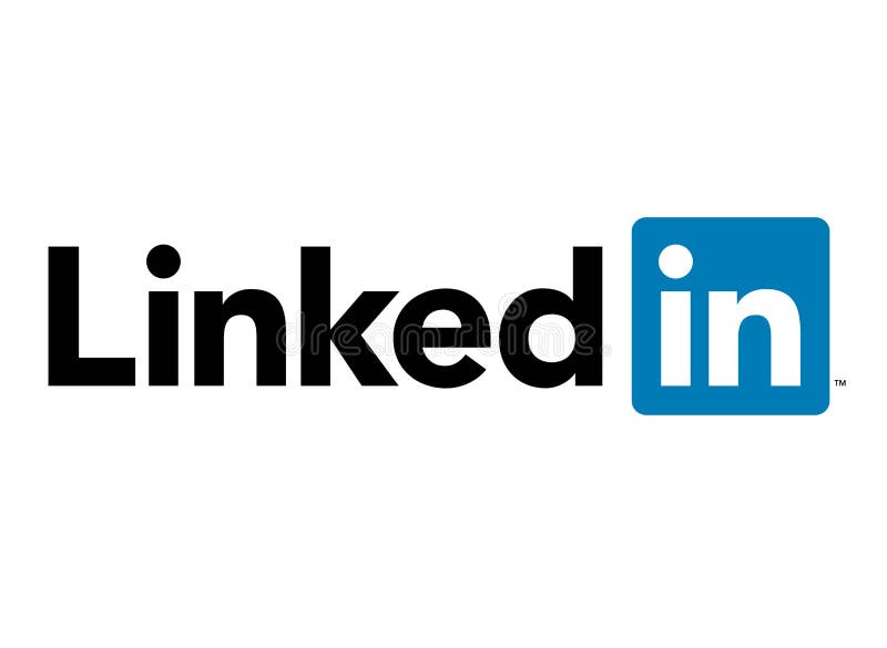 Linkedin Social Media Logo Icon. Isolated on White Background ...