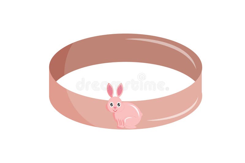 Illustration of a Rabbit Ring Stock Vector - Illustration of jewelry ...