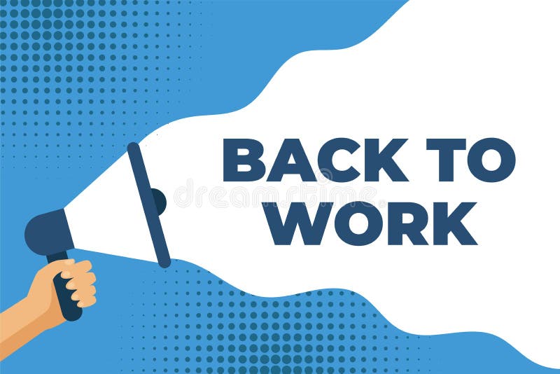 Welcome Back To Work Stock Illustrations – 369 Welcome Back To Work ...