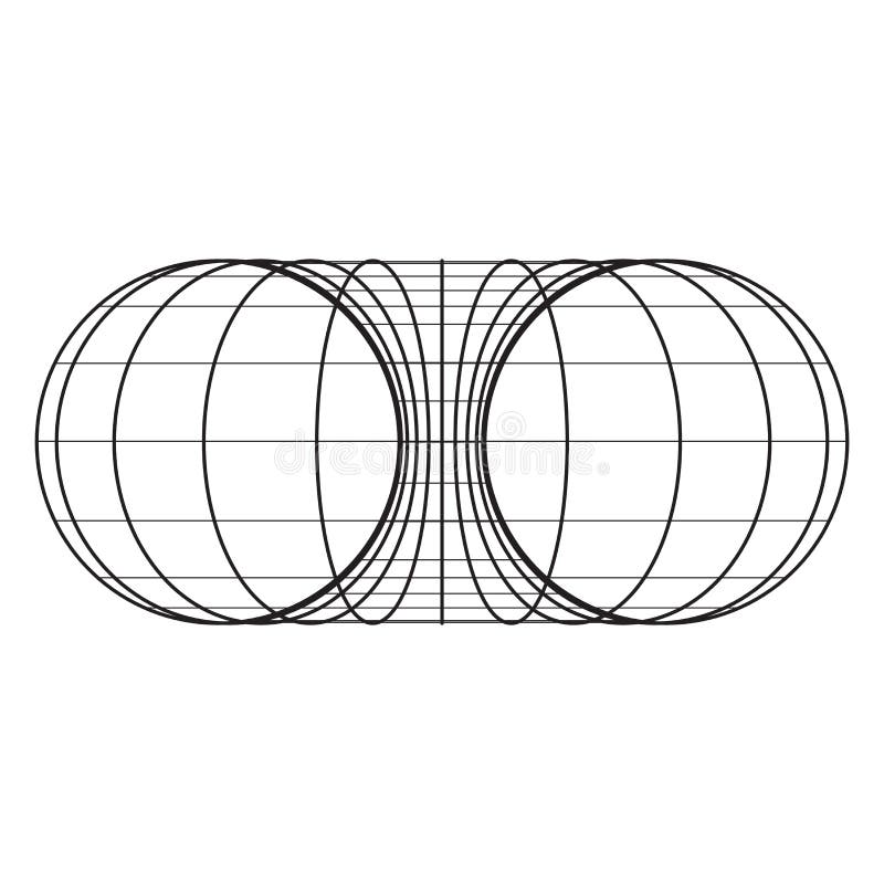 Torus Topology Circle Geometry Mathematics on White Background Stock ...