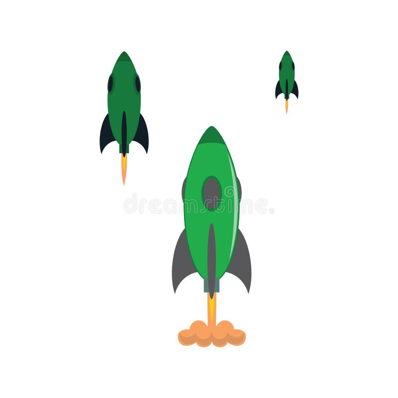 Rocket Flame Animation Stock Illustrations – 172 Rocket Flame Animation ...
