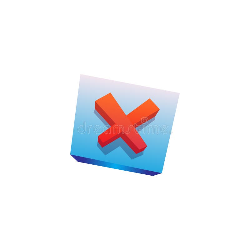 Web Icon Check Mark Wrong Design Vector Stock Illustration ...