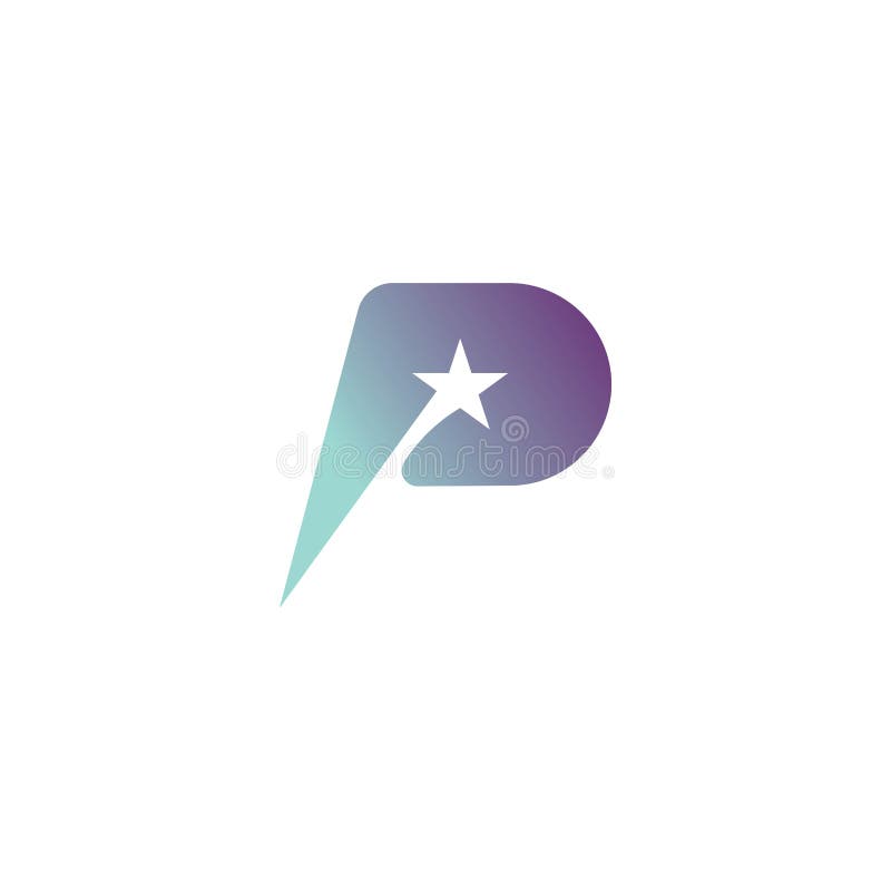 Letter P Star Logo Design Inspiration Vector Template Stock Vector ...