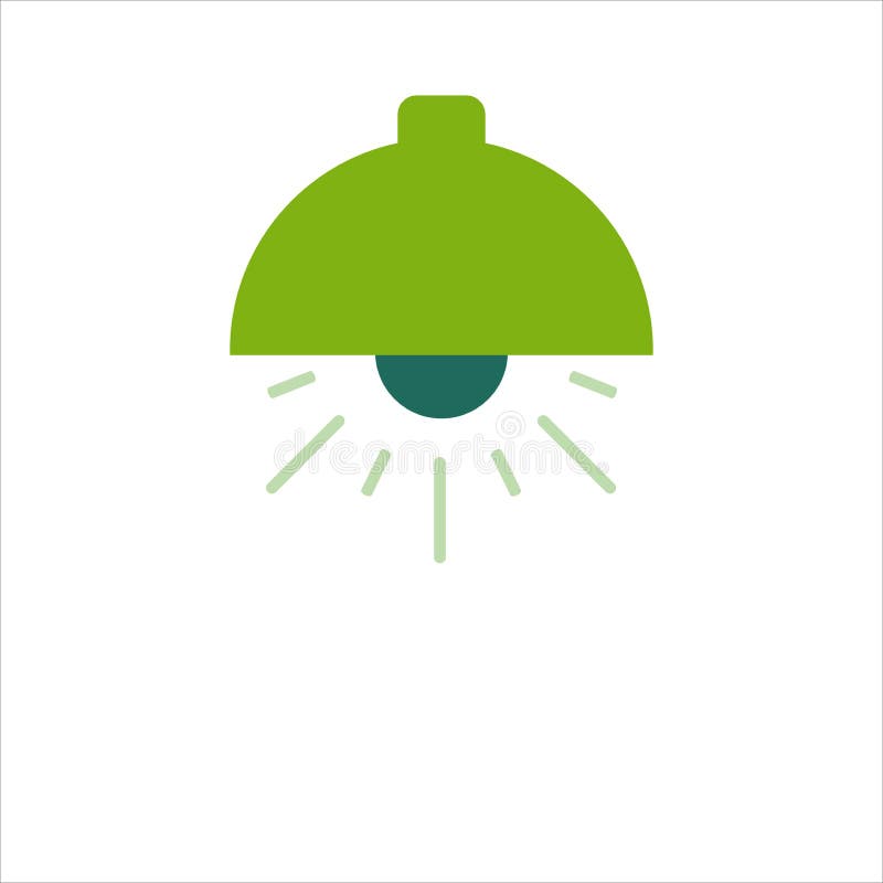 Flat Design Style Decoration Light Icon. Vector Icon Concept. Stock ...