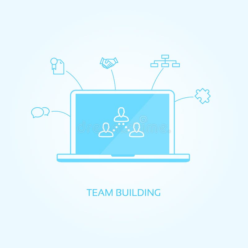 Team Building Icons stock vector. Illustration of cooperation - 199008985