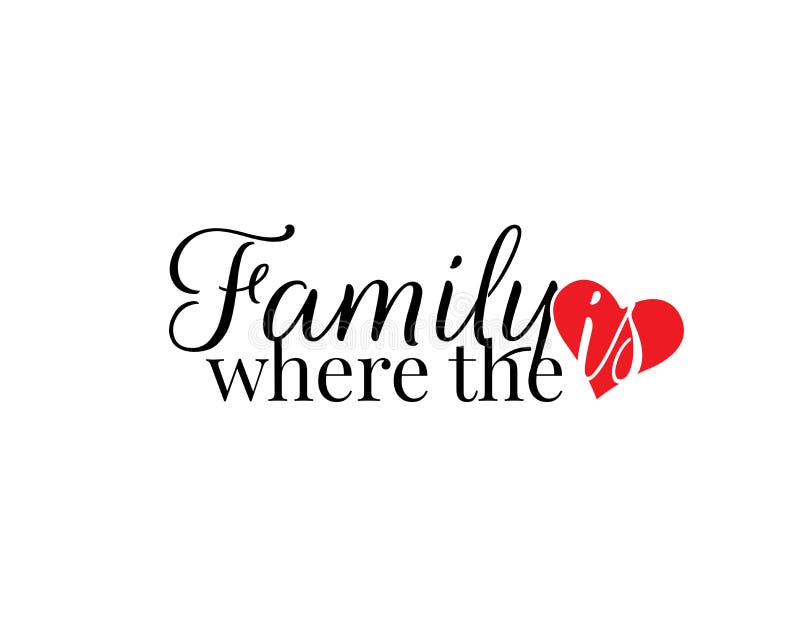 Family is Where the Heart is, Vector. Wall Decals, Artwork, Wall Art ...