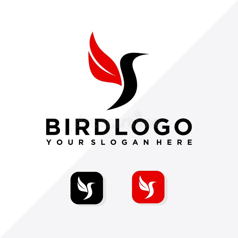 Bird logo with app icon stock vector. Illustration of animal - 199134998