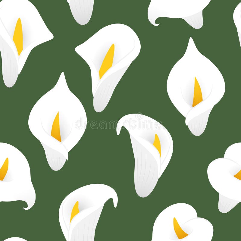 Calla Lilly, Floral, Flower Seamless Pattern. Elegant and Subtle ...