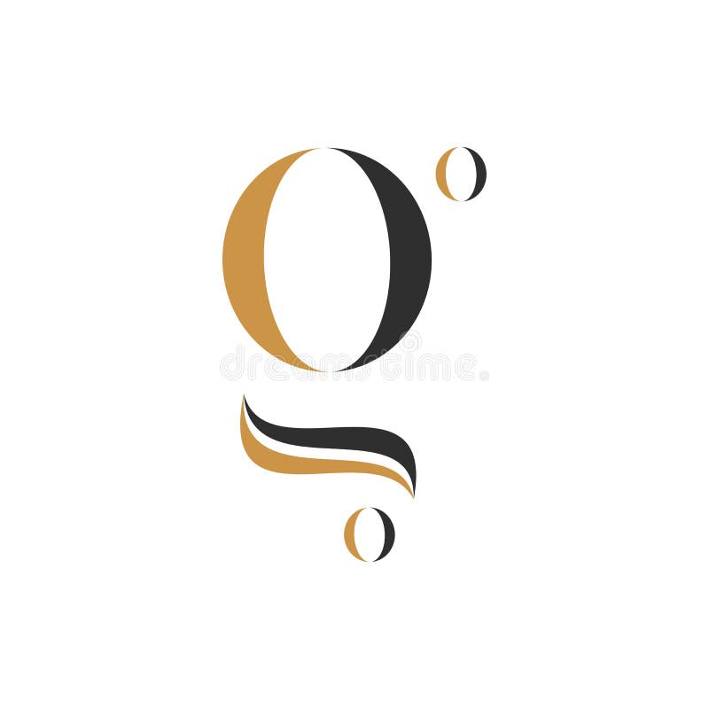 Initial Letter Go Logo or Og Logo Vector Design Template Stock Vector ...