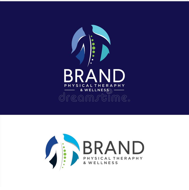 Physical Therapy Logo Vector Icon Illustration. Body Health Logo Icon ...