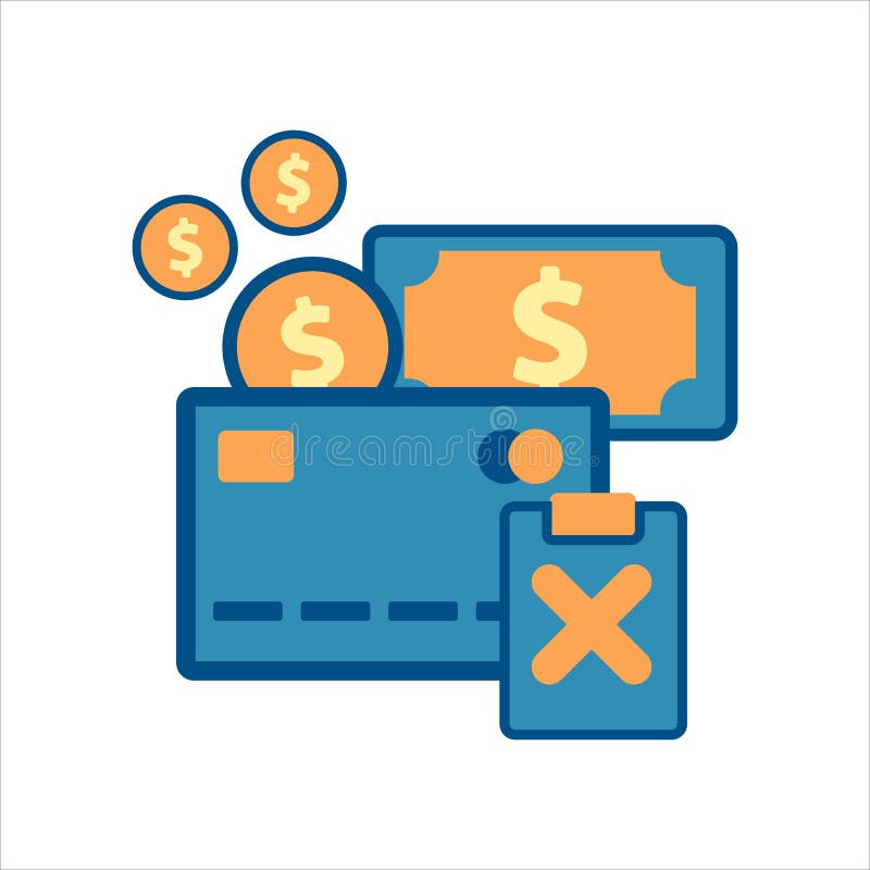 Credit Card Icon Vector. Credit Card with Task Icon .flat Design Style ...