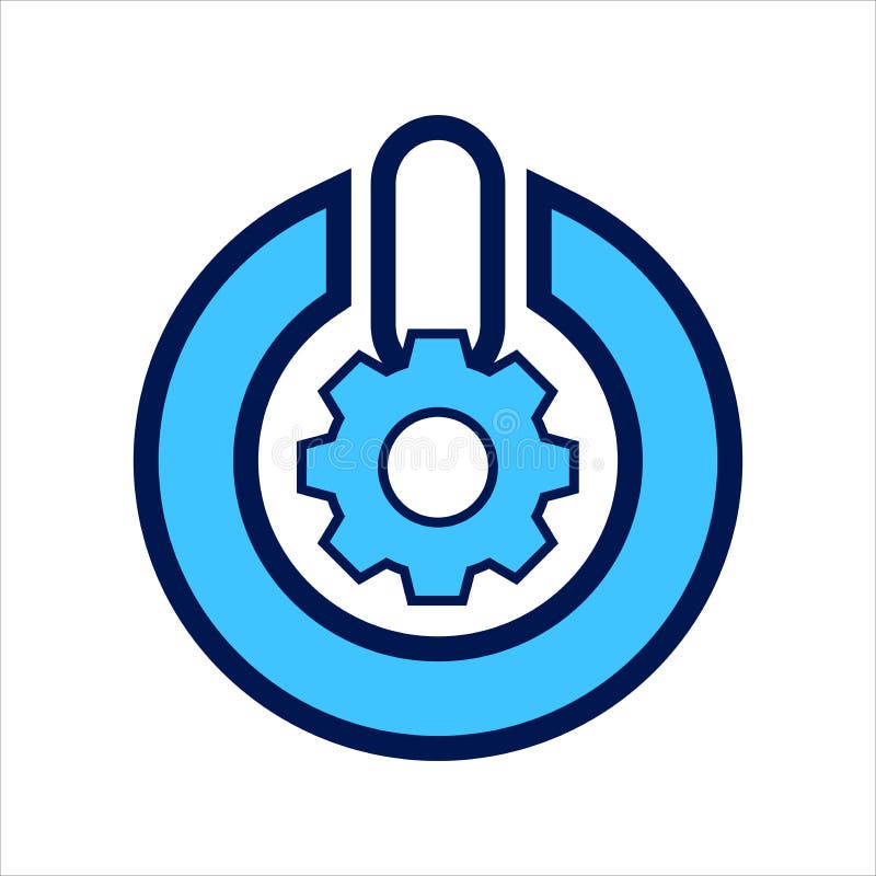 Setting Icon. Setting with Power Symbol. Concept of Power Setting ...