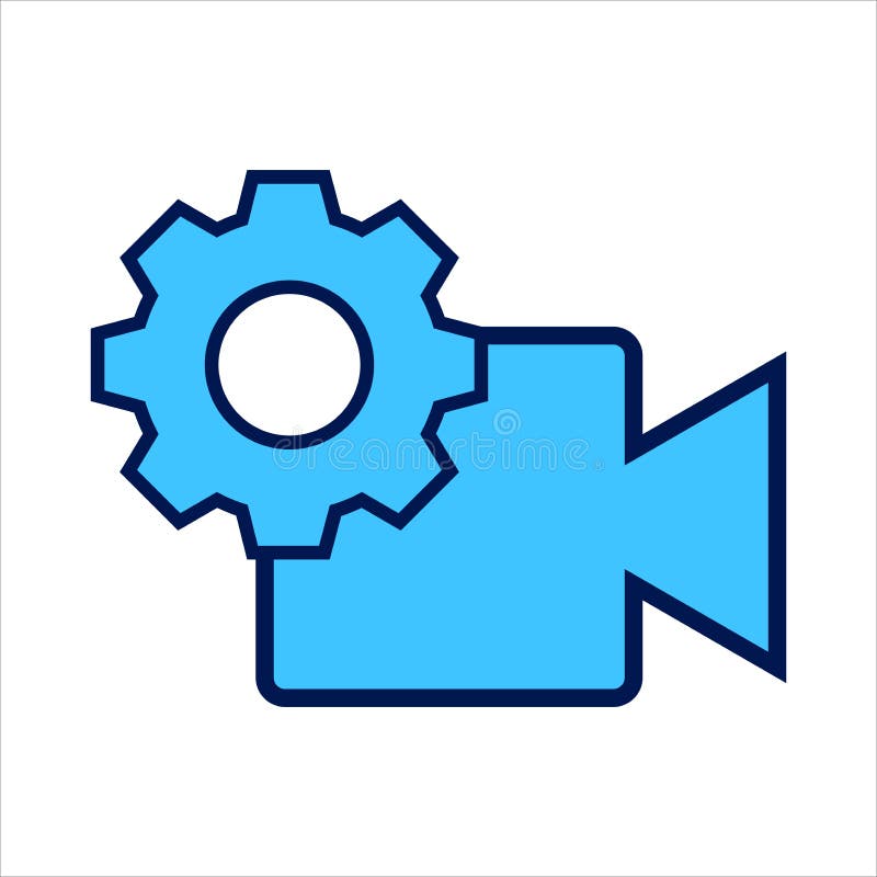 Setting Icon. Setting with Recording Camera Symbol. Concept of Camera ...