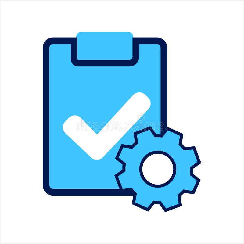 Setting Icon. Setting with Task Symbol. Concept of Task Management ...