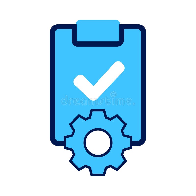 Setting Icon. Setting with Task Symbol. Concept of Task Management ...
