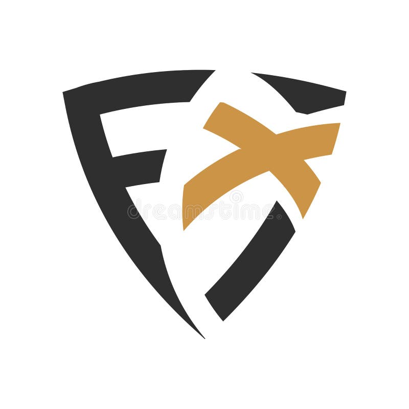 Initial Letter Fx Logo or Xf Logo Vector Design Template Editorial ...