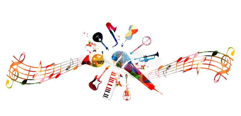 Creative Music Style Template Vector Stock Vector - Illustration of ...