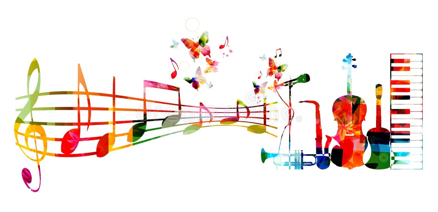 Music Background Keyboard Stave Notes Stock Illustrations – 127 Music ...