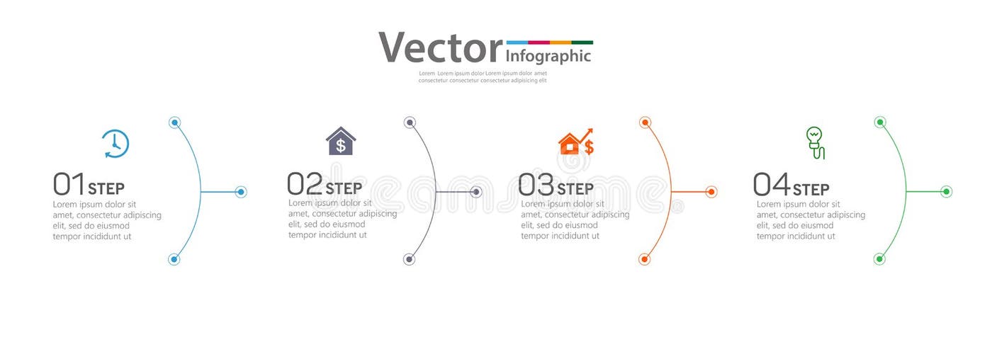 4 Step Vertical Infographic Stock Illustrations – 973 4 Step Vertical ...
