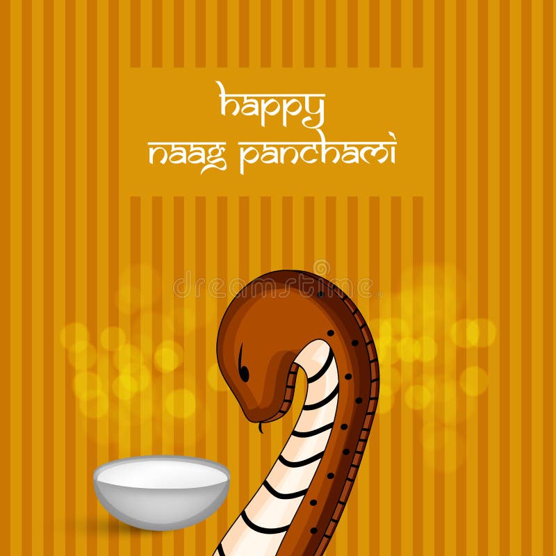 Hindu Festival Naag Panchami Stock Illustration - Illustration of ...