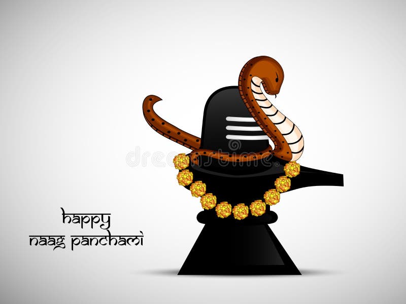 Hindu Festival Naag Panchami Stock Illustration - Illustration of ...