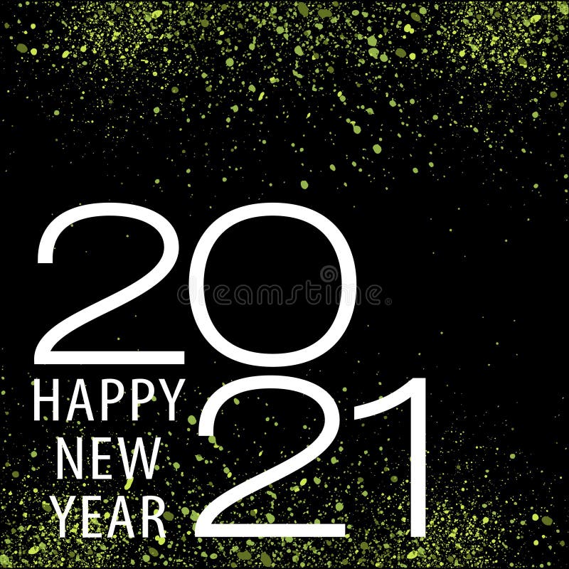 Happy New Year 2021. Symbol of Happy New Year Stock Illustration ...
