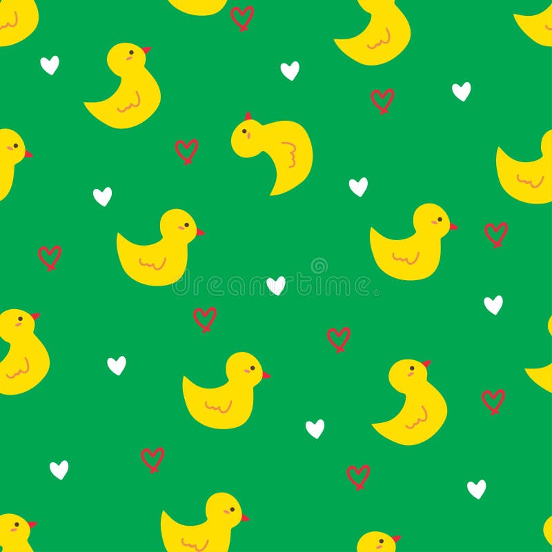 Seamless Pattern with Cartoon Duck. for Fabric Print, Textile, Gift ...