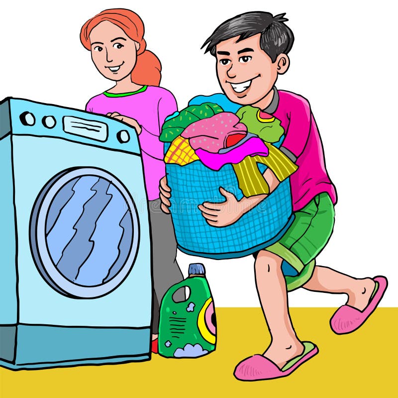 Clothes To Washing Stock Illustrations – 819 Clothes To Washing Stock ...