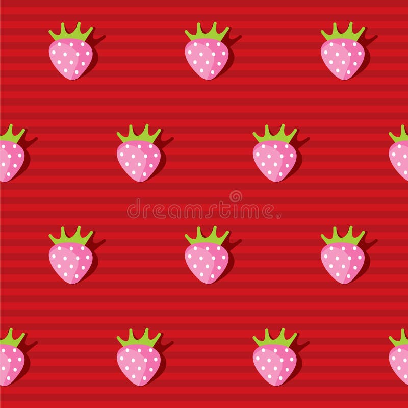 Seamless Strawberry Pattern in Black and White Stock Vector ...