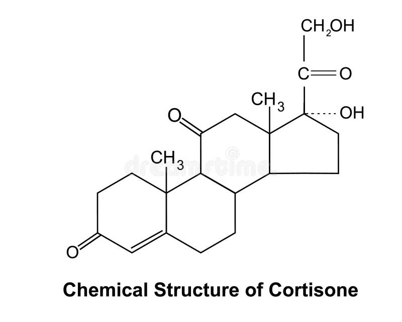 Cortisone stock illustration. Illustration of molecules - 25164688