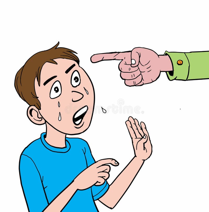 Pointing To Head Stock Illustrations – 457 Pointing To Head Stock ...